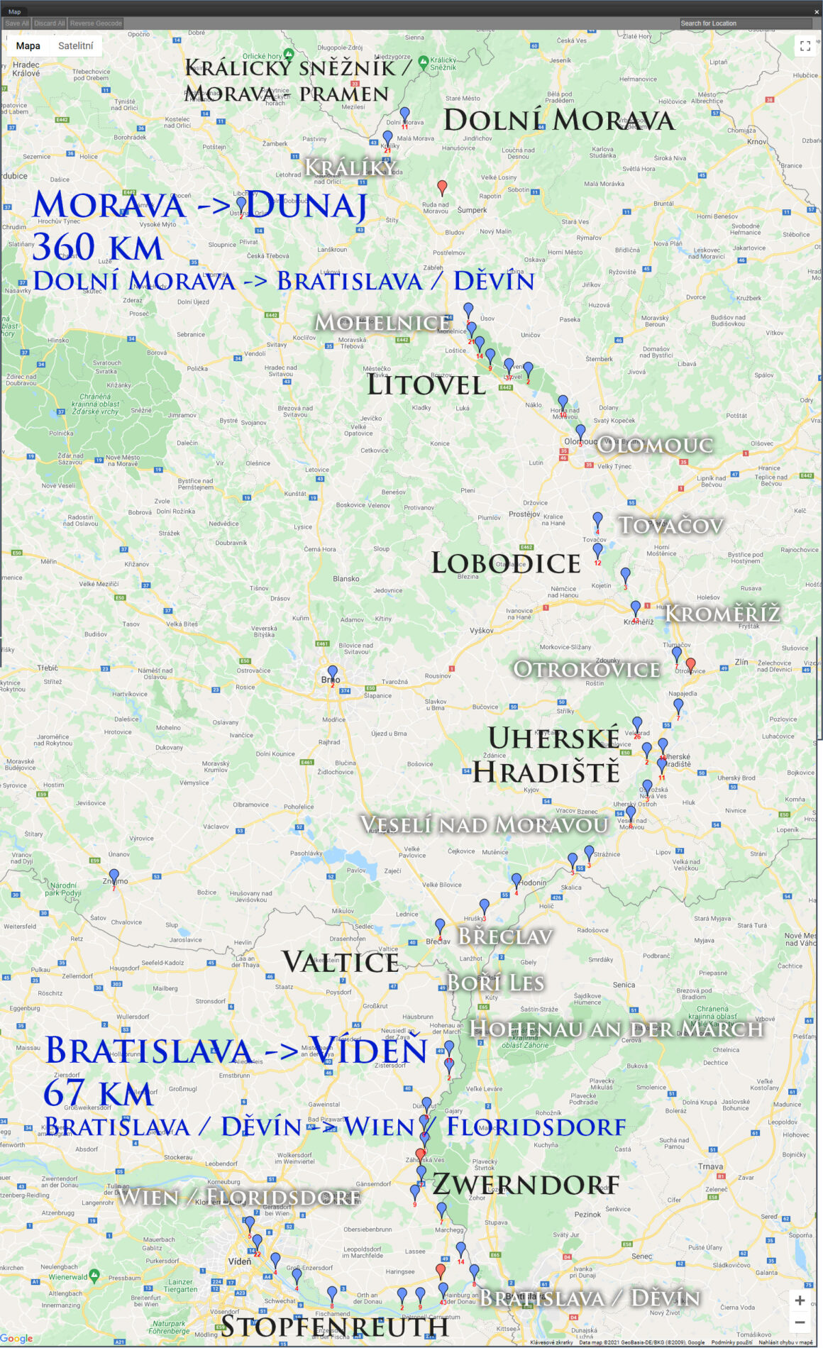 Podél řeky Moravy – 10 den – Znojmo Vás vítá